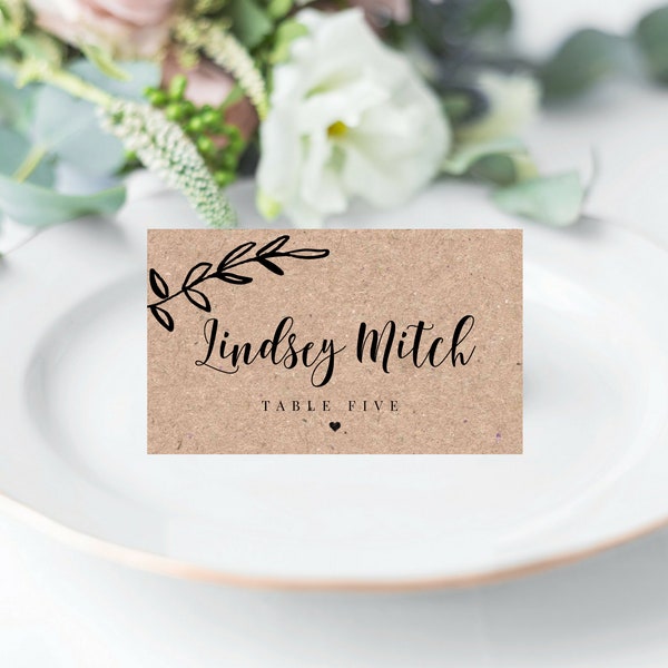 Rustic Place Cards - Etsy