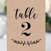Rustic Table Numbers Template - INSTANT DOWNLOAD, 100% Editable, DIY ...