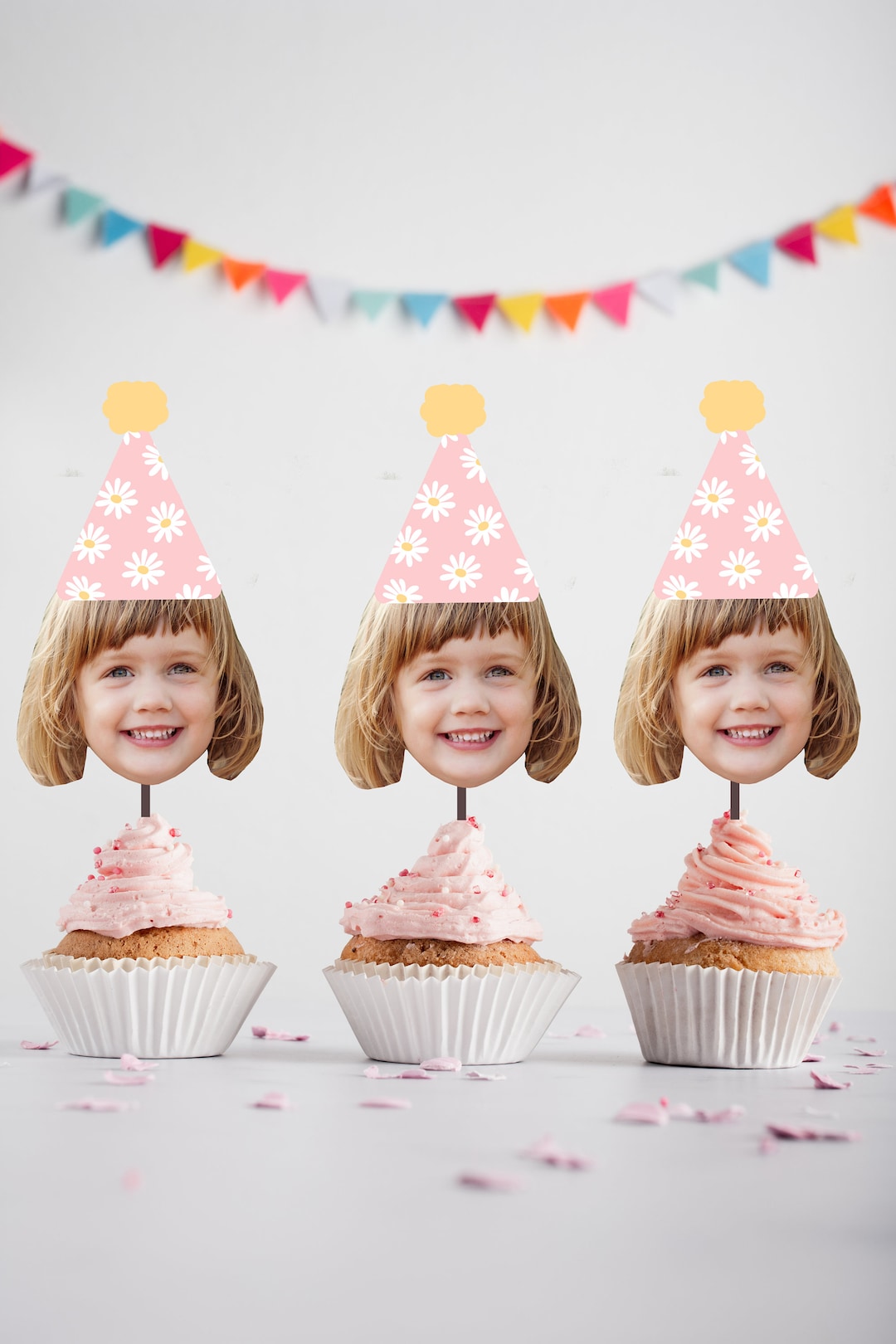 Daisy Cupcake Toppers, Daisy Birthday Decorations, Daisy Birthday Party ...