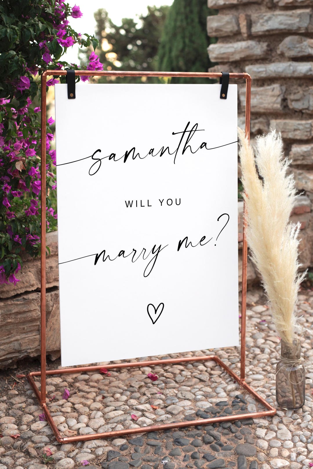 Will You Marry Me Sign Template, Proposal Sign, Proposal Photo Props ...