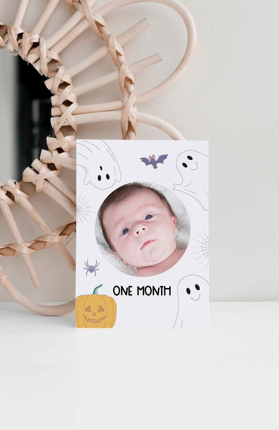 Halloween Milestone Monthly Banner, Halloween 1st Birthday Milestone ...