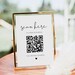 Wedding Menu Qr Code Sign, Menu Qr Code Template, Scannable Wedding ...