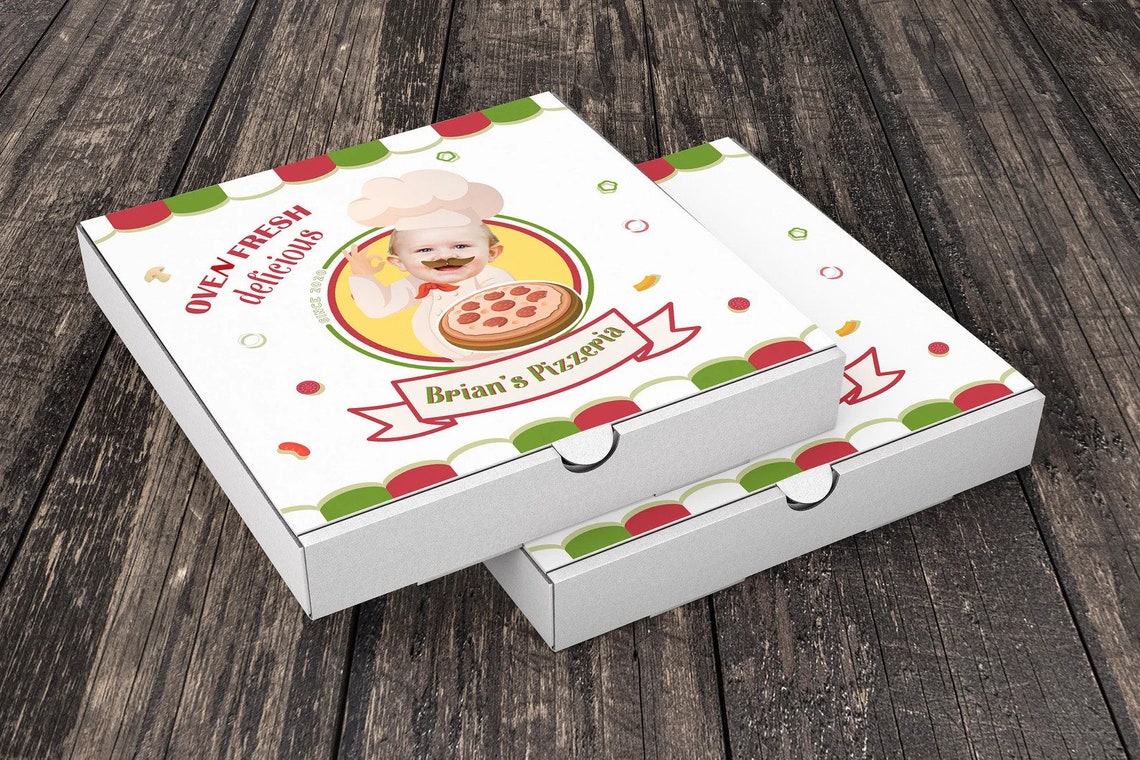 Pizza Box Printable Label, Pizza Birthday Party Decor, Pizza Gift Box ...