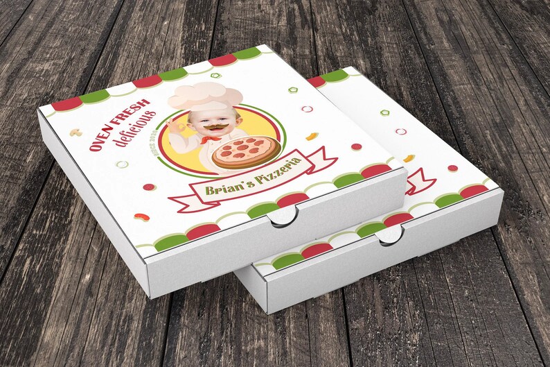 Pizza Box Printable Label Pizza Birthday Party Decor Pizza - Etsy