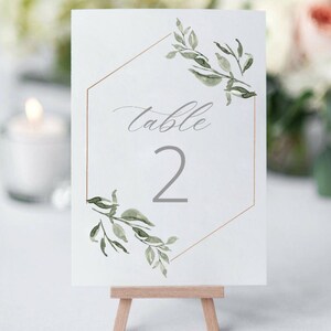 Printable Table Numbers Table Numbers Template (Download Now) - Etsy