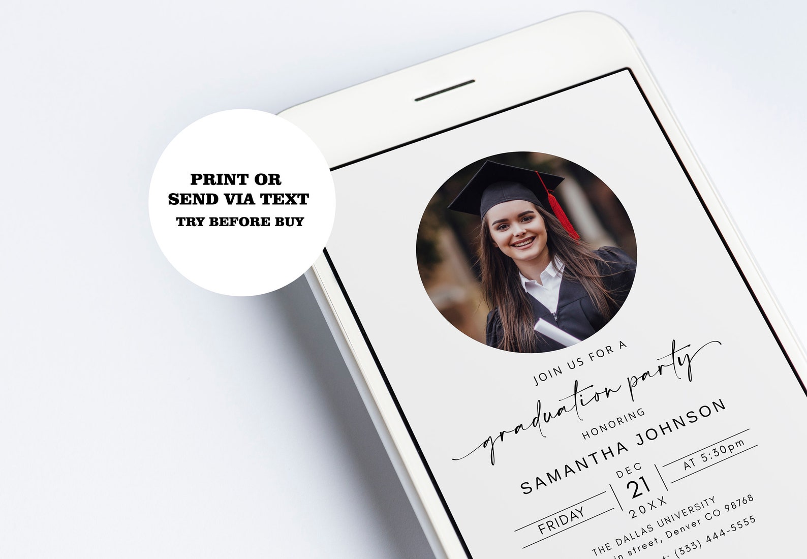 Nurse Graduation Invite, RN Graduation Invitation Editable, RN ...