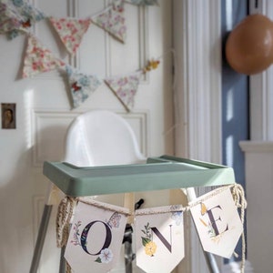 EVA | Wildflower 1st Birthday Bundle Template Printable, Boho Floral ...