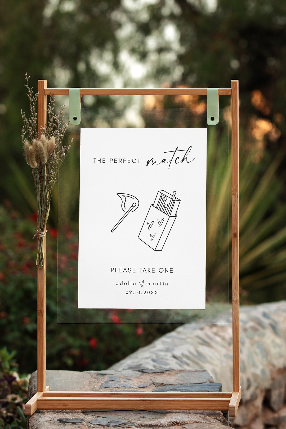 The Perfect Match, Matches Book Favor Sign, Wedding Matches Favor Sign ...