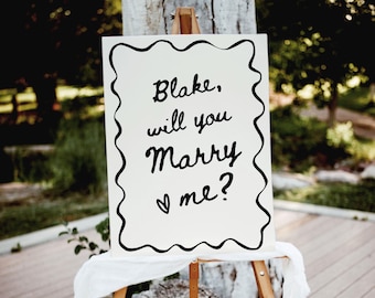 Will You Marry Me Sign Template, Proposal Sign, Proposal Photo Props ...