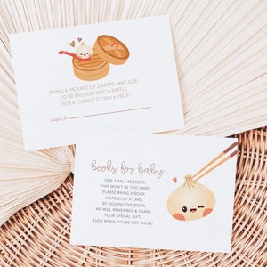 Little Dumpling Baby Shower Invitation Set, Dumpling Baby Shower ...