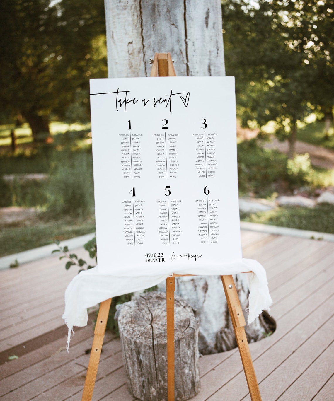Banquet Seating Chart Template for Wedding Long Table Wedding - Etsy