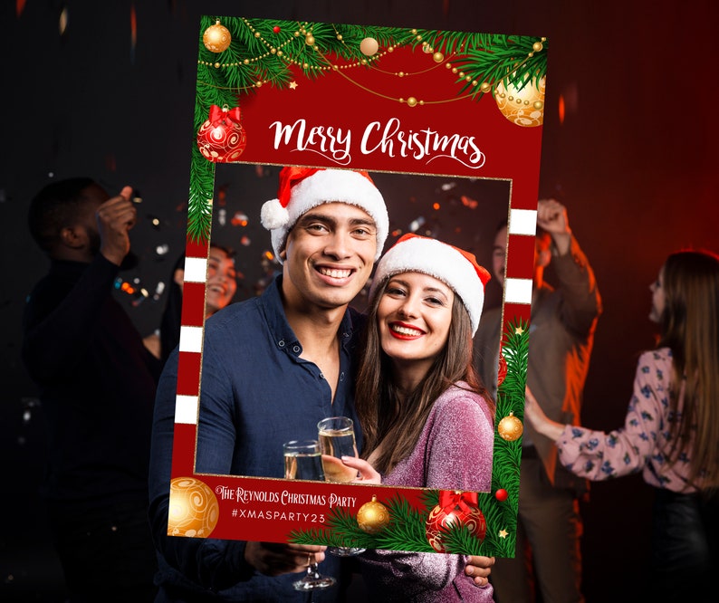 Christmas Photo Prop, Holiday Photo Prop Frame, Christmas Photo Prop ...