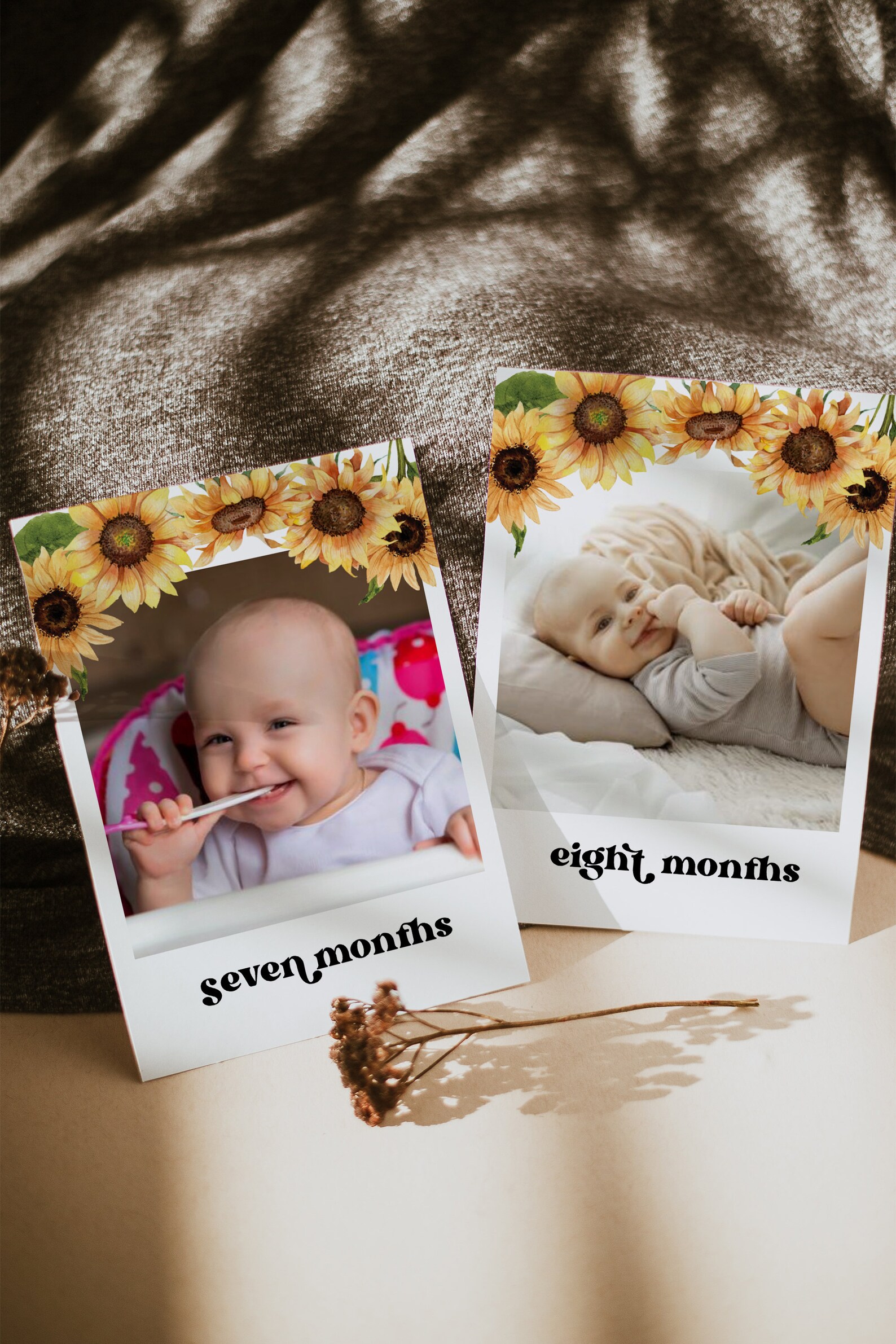 Sunflower Monthly Photo Banner, Sunflower First Birthday Decor, 1st ...