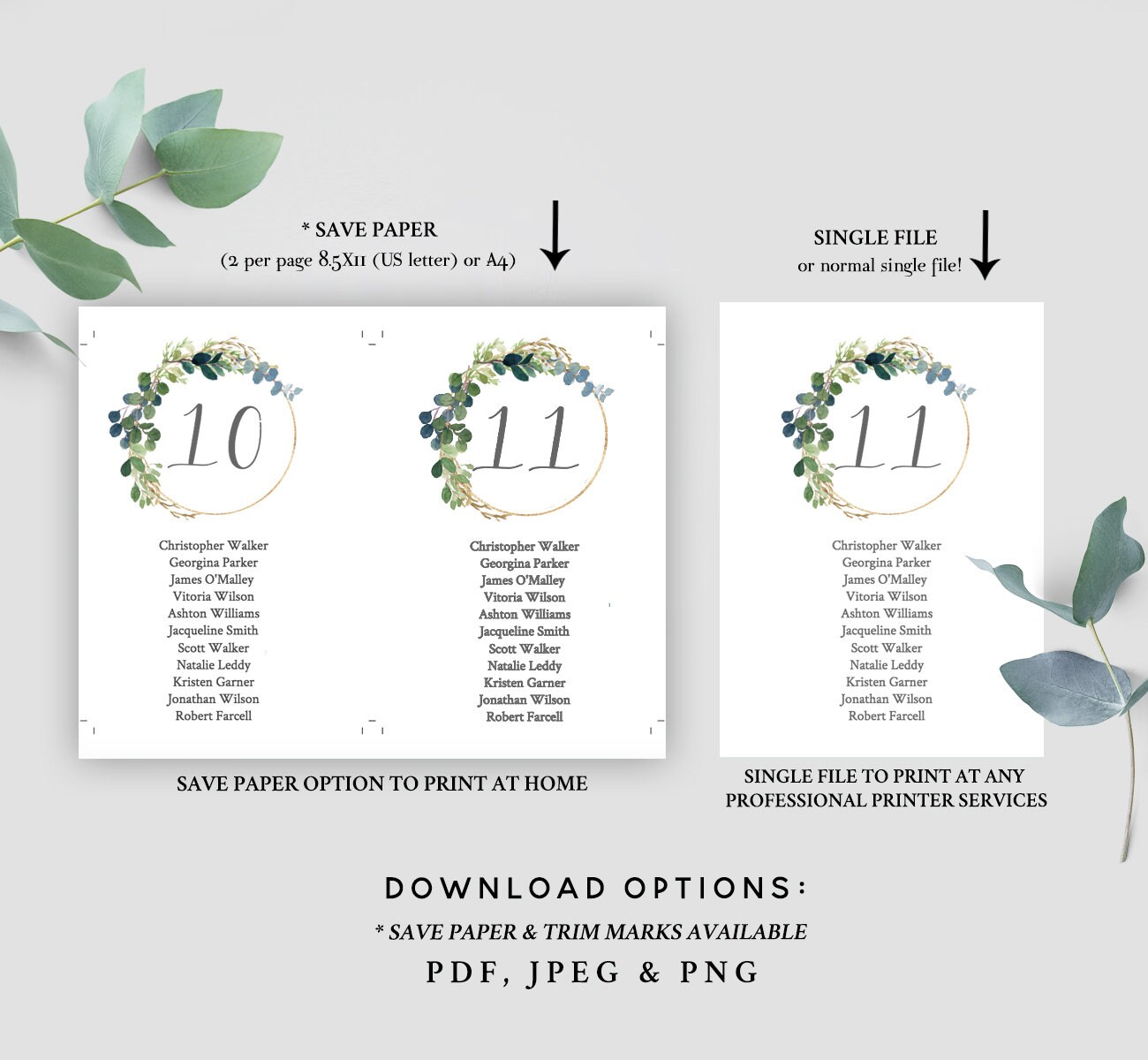 Seating Chart Template Editable Wedding Seating Chart - Etsy