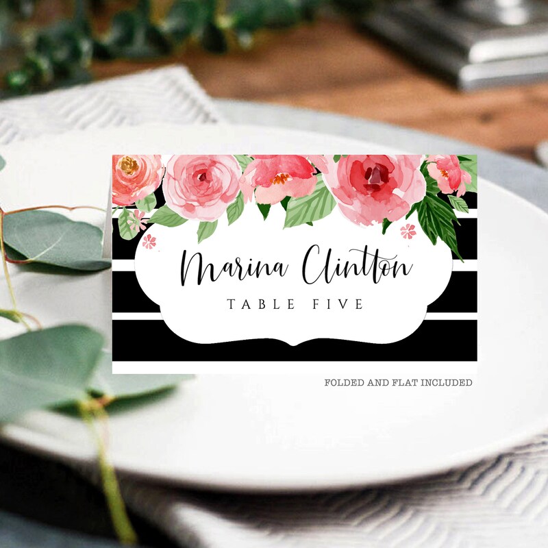 Kate Spade Tent Card - Etsy