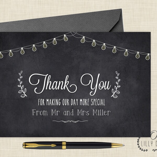 Chalkboard Thank You - Etsy