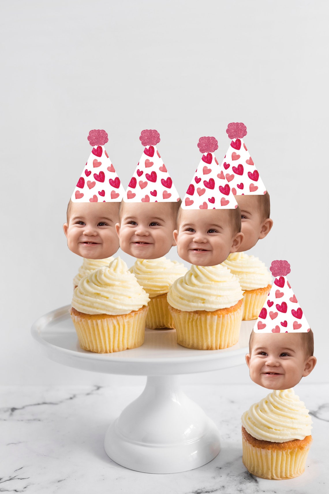 Valentines Day Cupcake Toppers, Little Sweetheart Cupcake Toppers ...