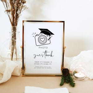 Photo Guestbook Sign for Graduation Party, Photo Sign Our Guestbook ...