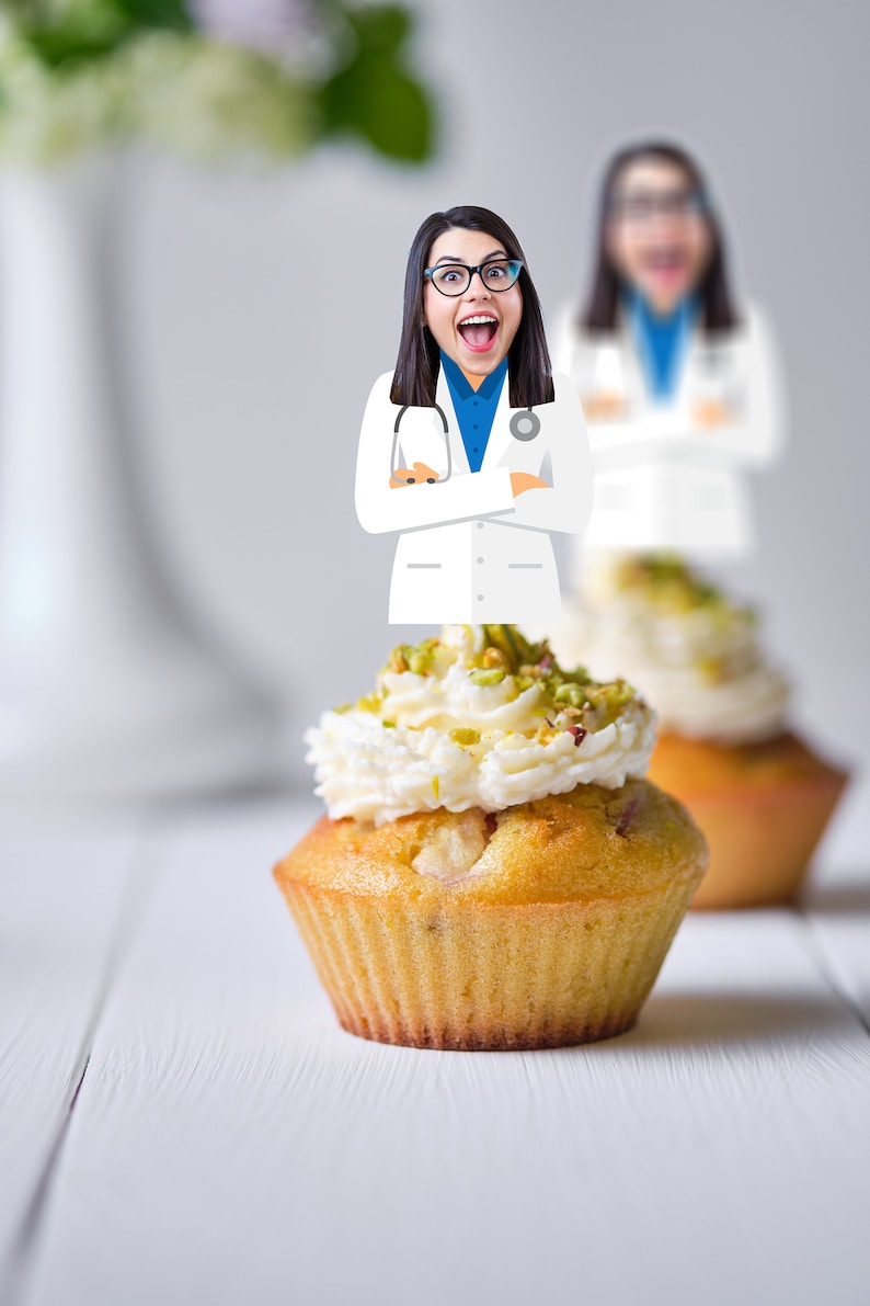 Doctor Cupcake Topper Printable Nurse Cupcake Topper - Etsy