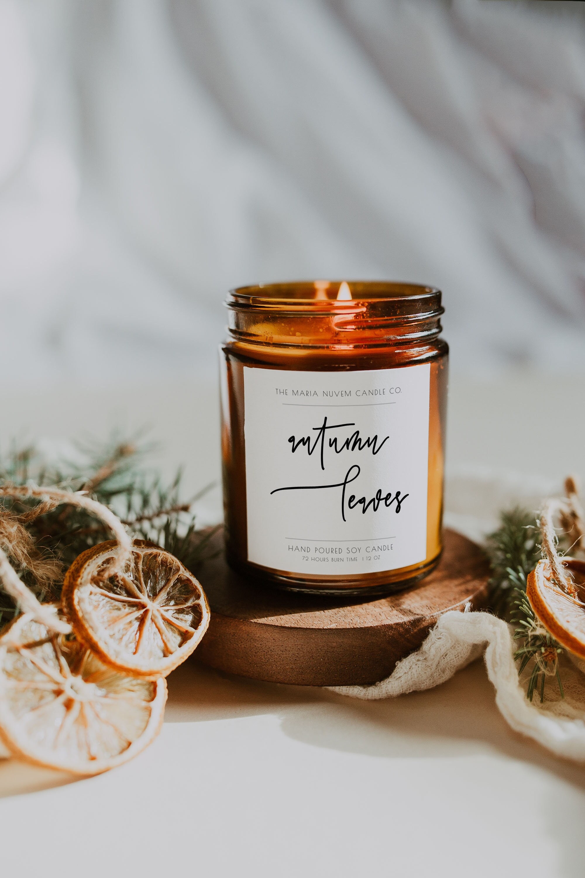 Autumn Candle Label Template Printable Candle Label Template - Etsy