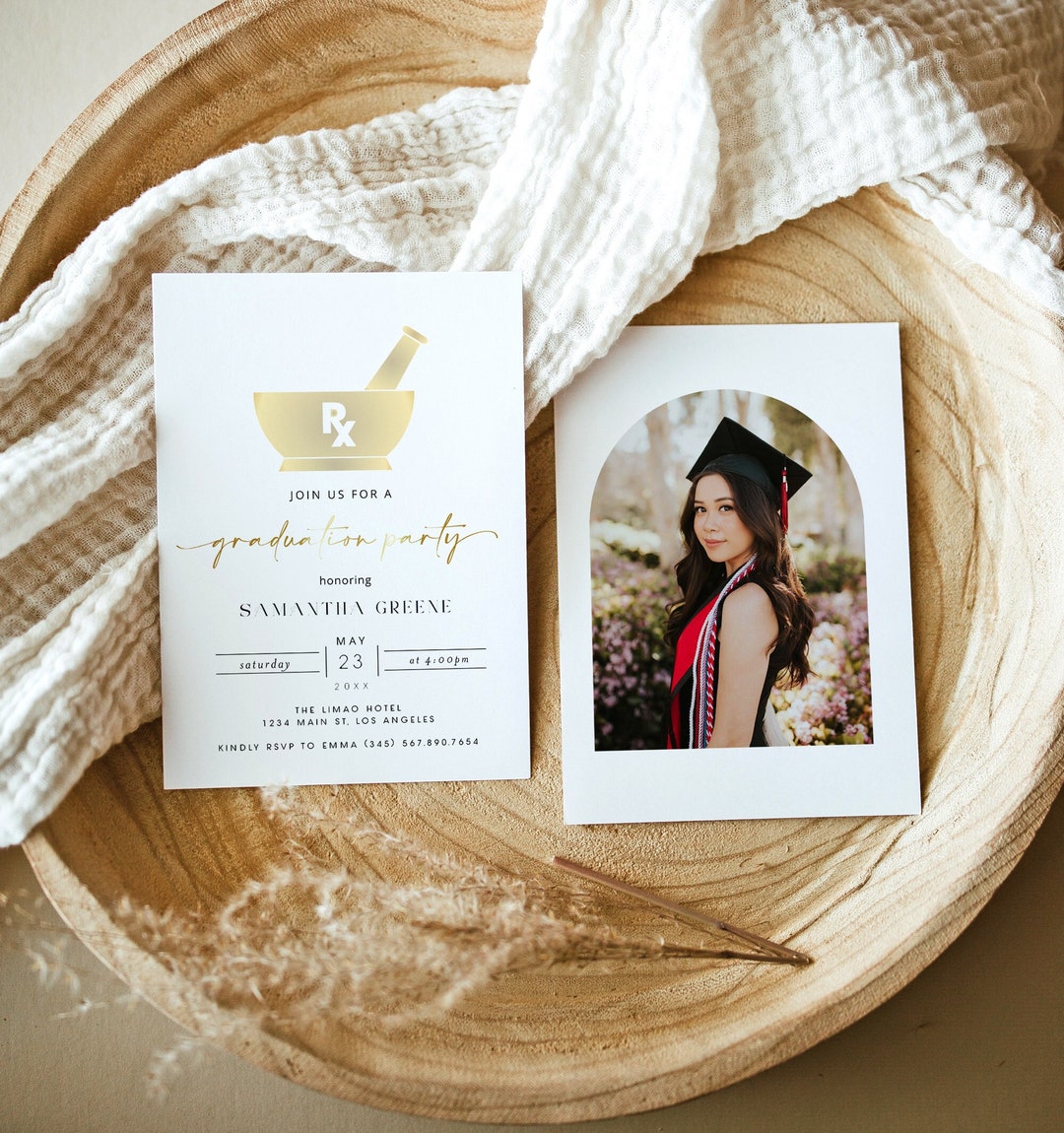 Pharmacy Graduation Invitation Template, Pharmacist Graduation Invite ...