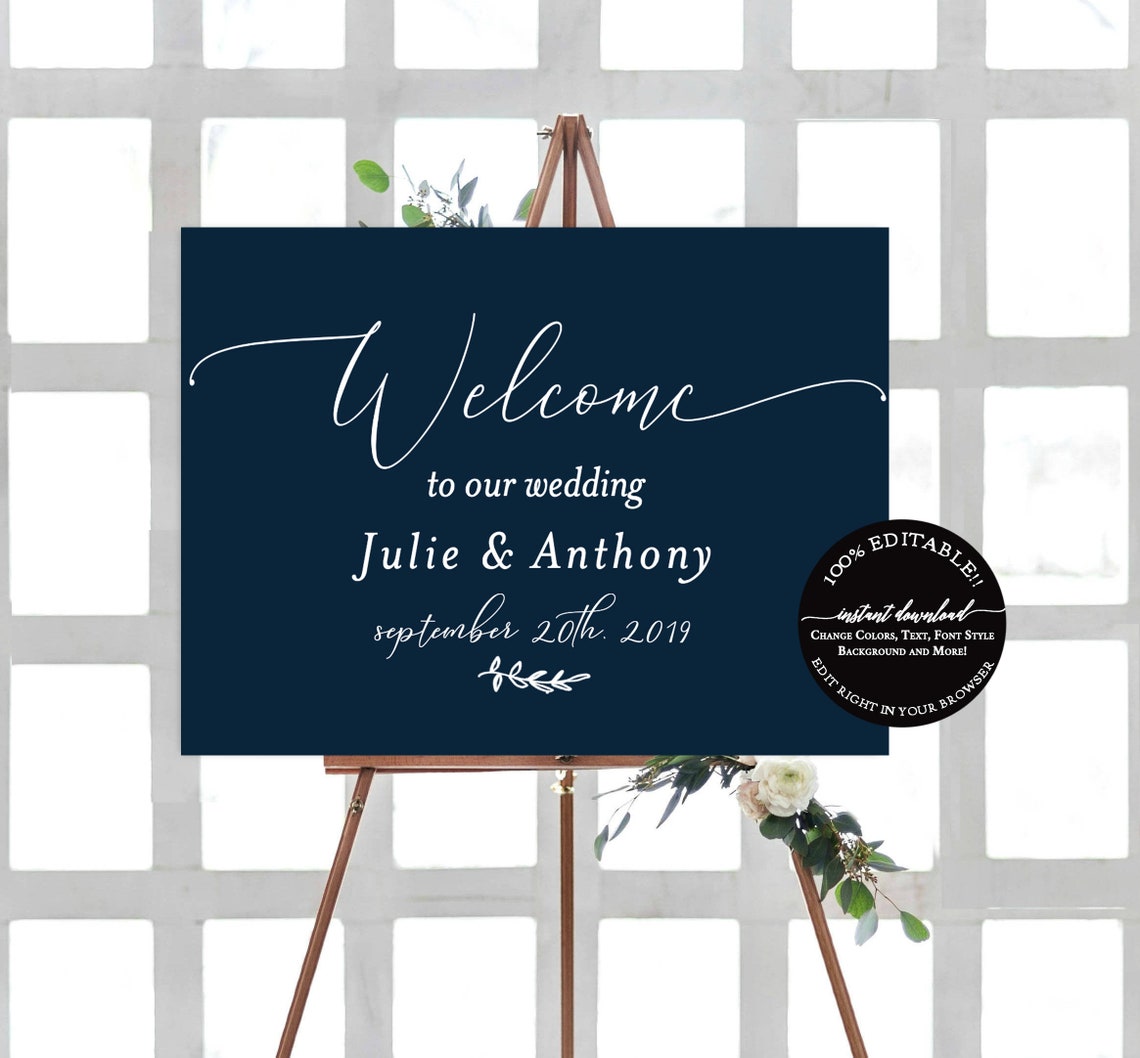 Rustic Wedding Signs Wood Template Instant Download Rustic - Etsy