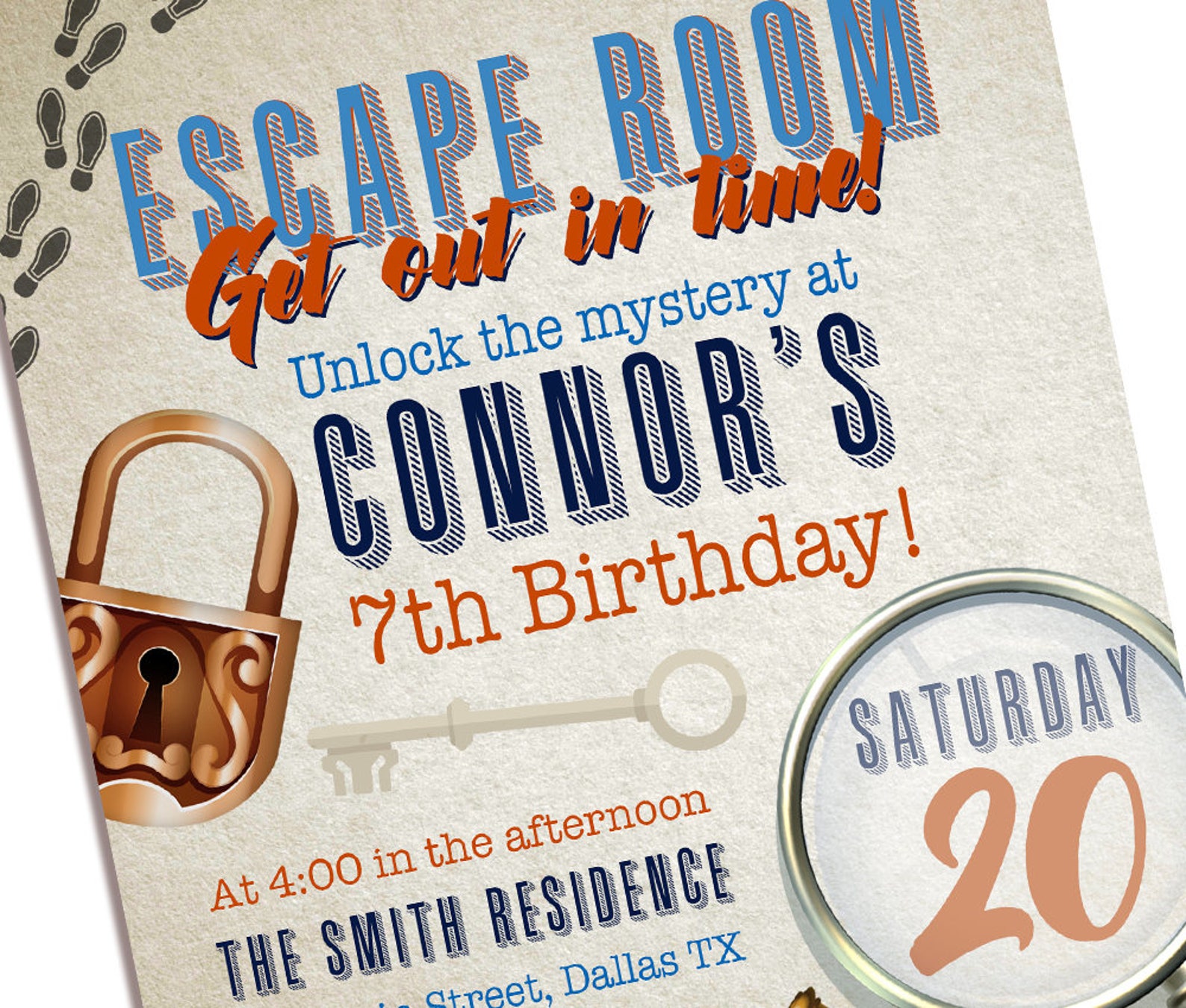 Escape Room Birthday Invitation Escape Room Party Invite | Etsy