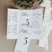 Minimalist Wedding Trifold Table Numbers, Modern Wedding Table Numbers ...