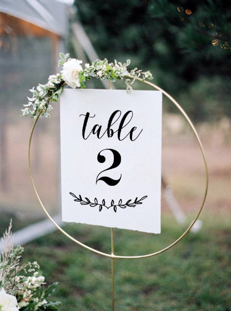 Rustic Table Numbers Template INSTANT DOWNLOAD 100% - Etsy