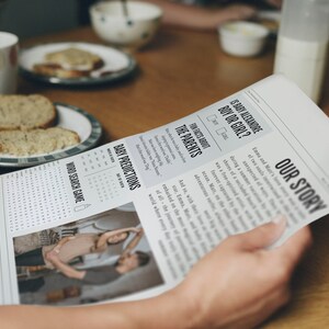 Pregnancy Announcement Newspaper - Extra! Extra! We're Having a Baby ...