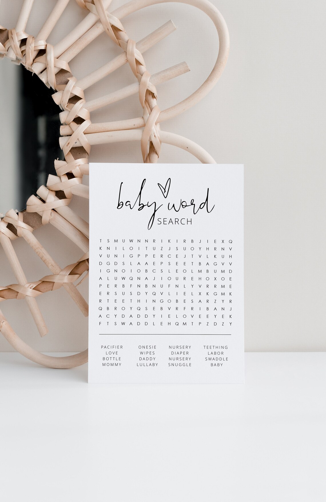 Baby Word Search Game Editable Baby Shower Game Word Search - Etsy