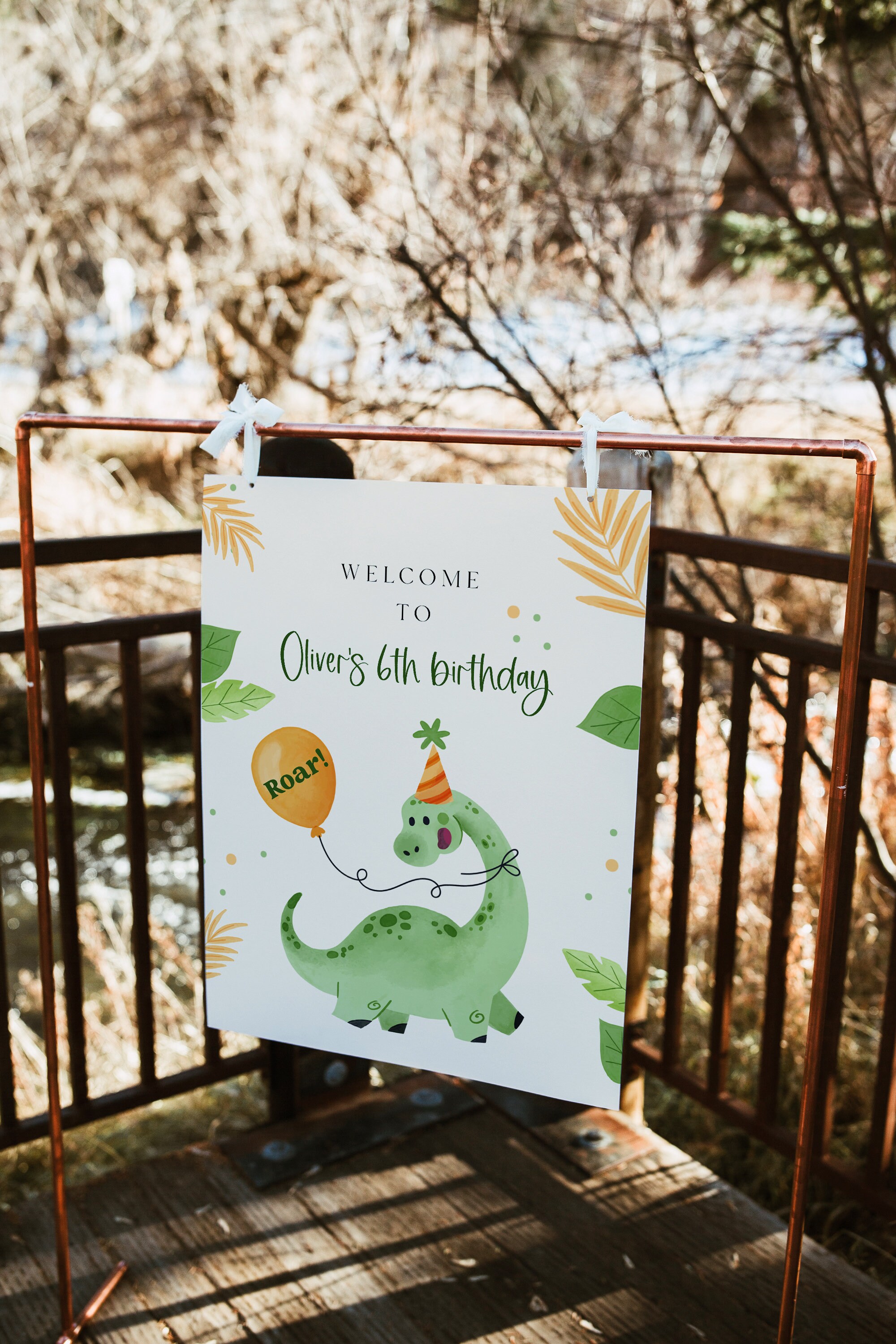 Dinosaur Welcome Sign Dinosaur Birthday Welcome Sign - Etsy