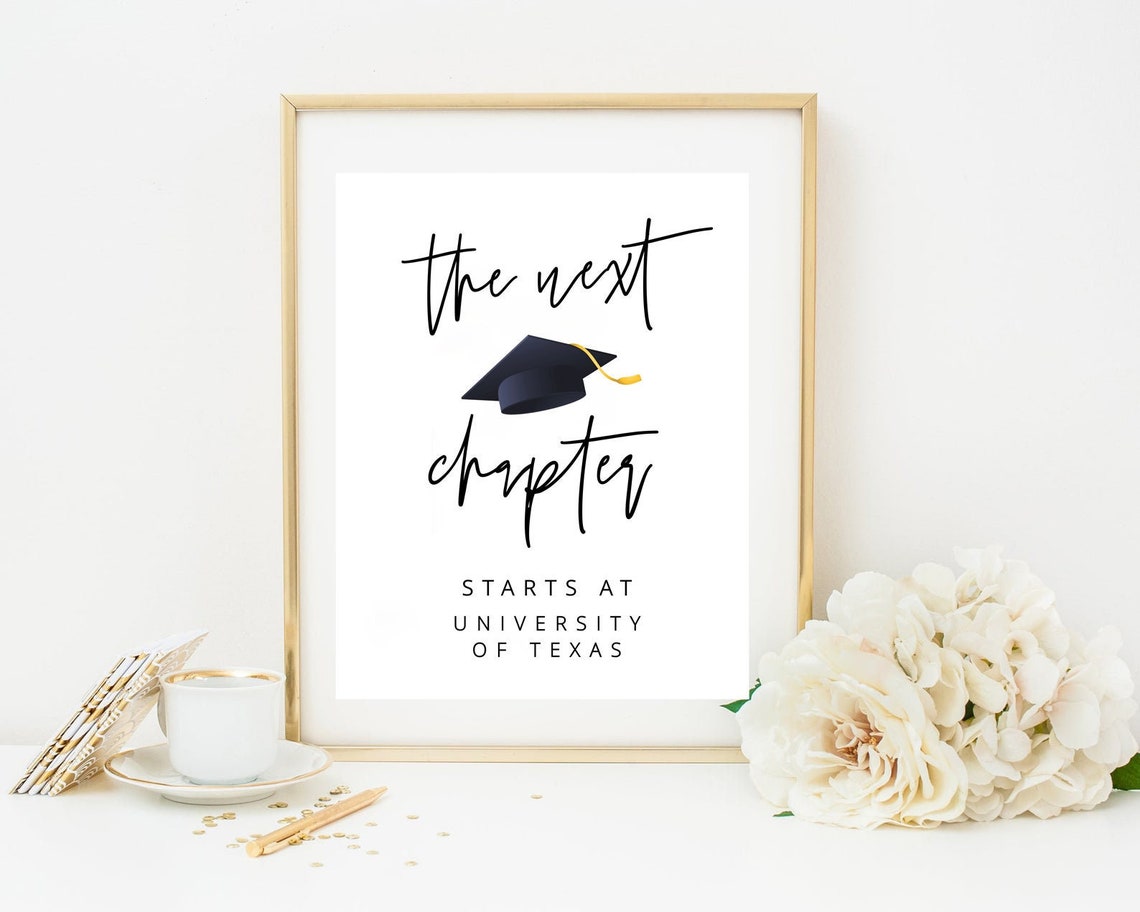 My Next Chapter Starts At Modern Graduation Decorations - Etsy