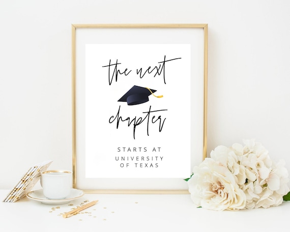 My Next Chapter Starts At Modern Graduation Decorations - Etsy