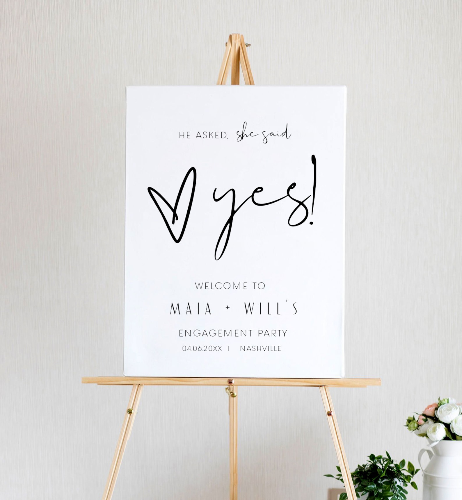 Engagement Party Welcome Sign Engagement Sign Welcome to Our - Etsy