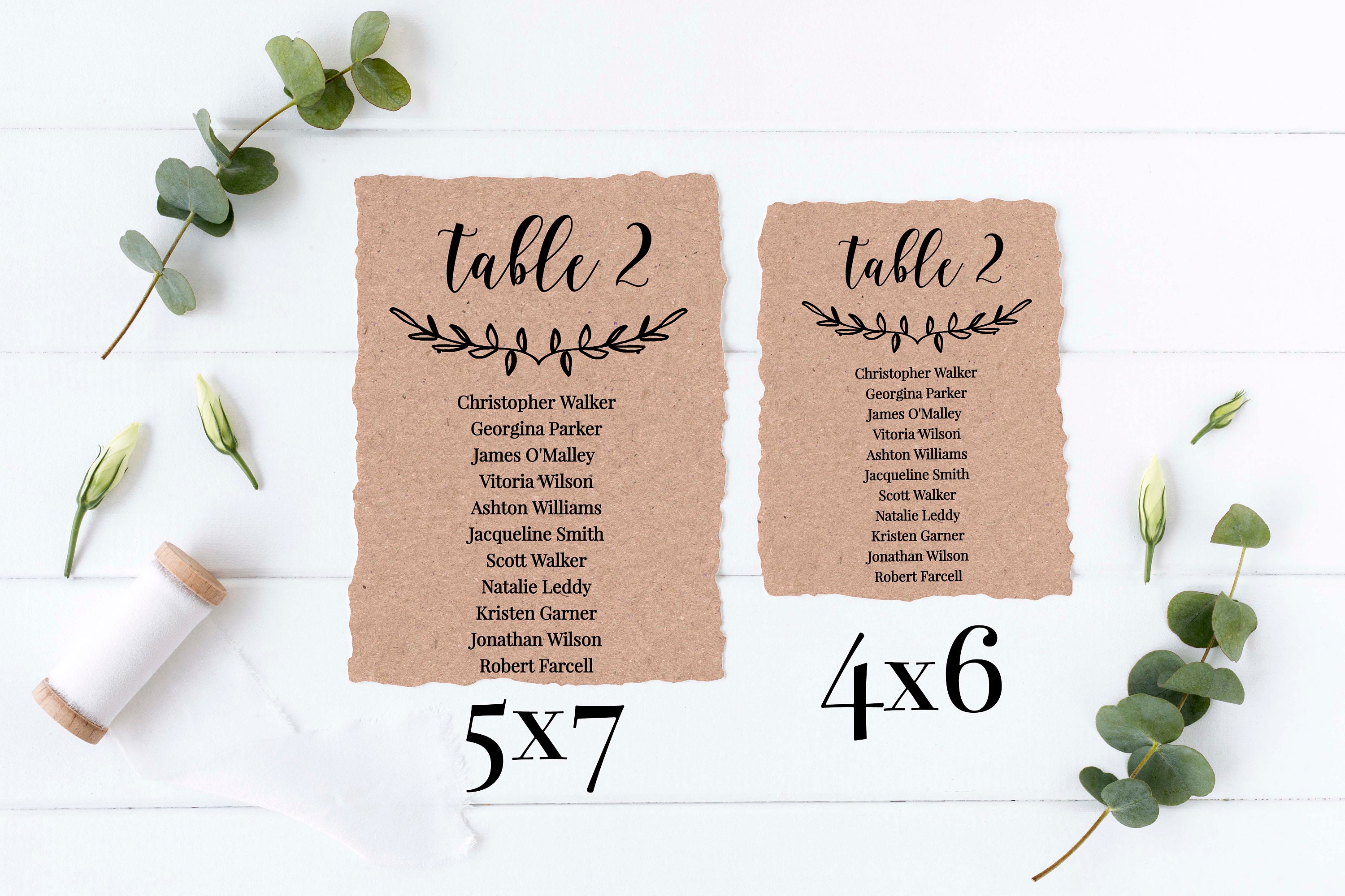 Rustic Wedding Seating Chart Template Set Printable Table | Etsy
