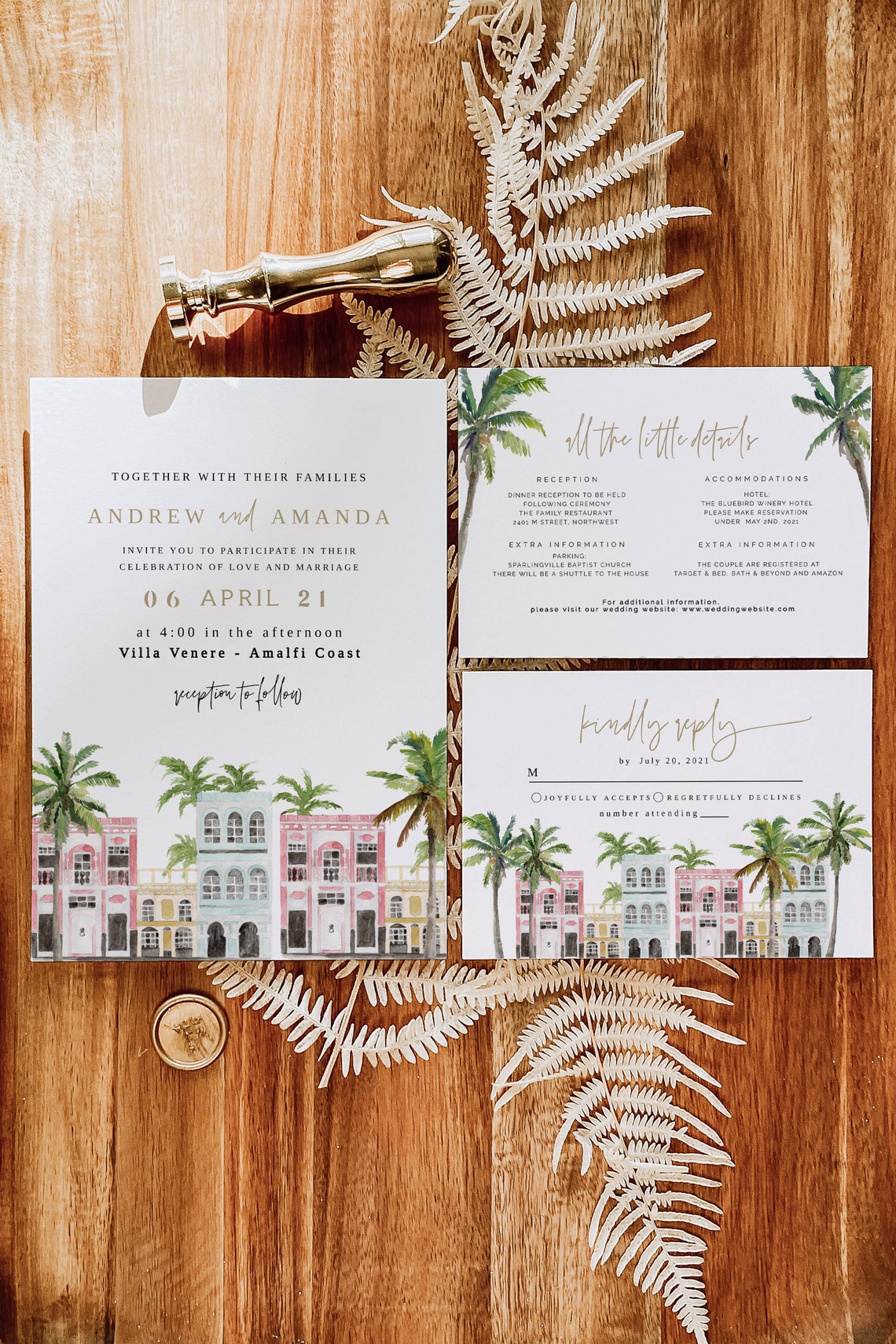 Charleston Wedding Invitation Suite Charleston Wedding - Etsy