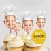 Chefs Hat Cupcake Toppers, Chef's Hat Baker Party Birthday Cupcake ...