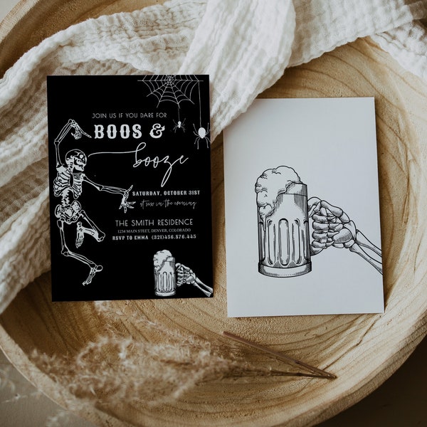 Boos and Booze Party - Etsy