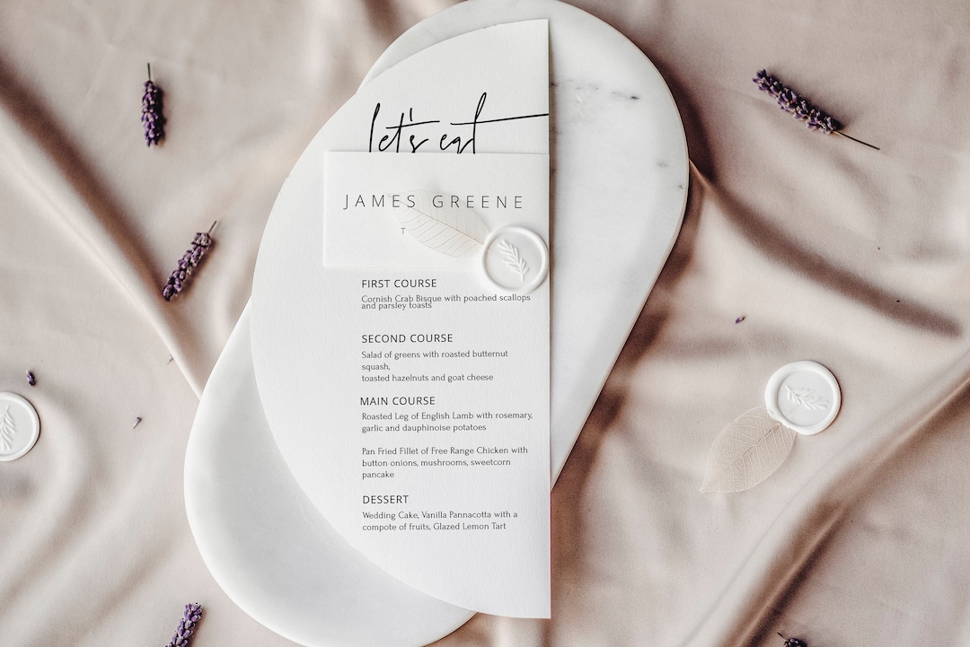 ELLIA | Minimalist Half Moon Menu Template, Modern Half Circle Menu Editable, Arched Wedding ...