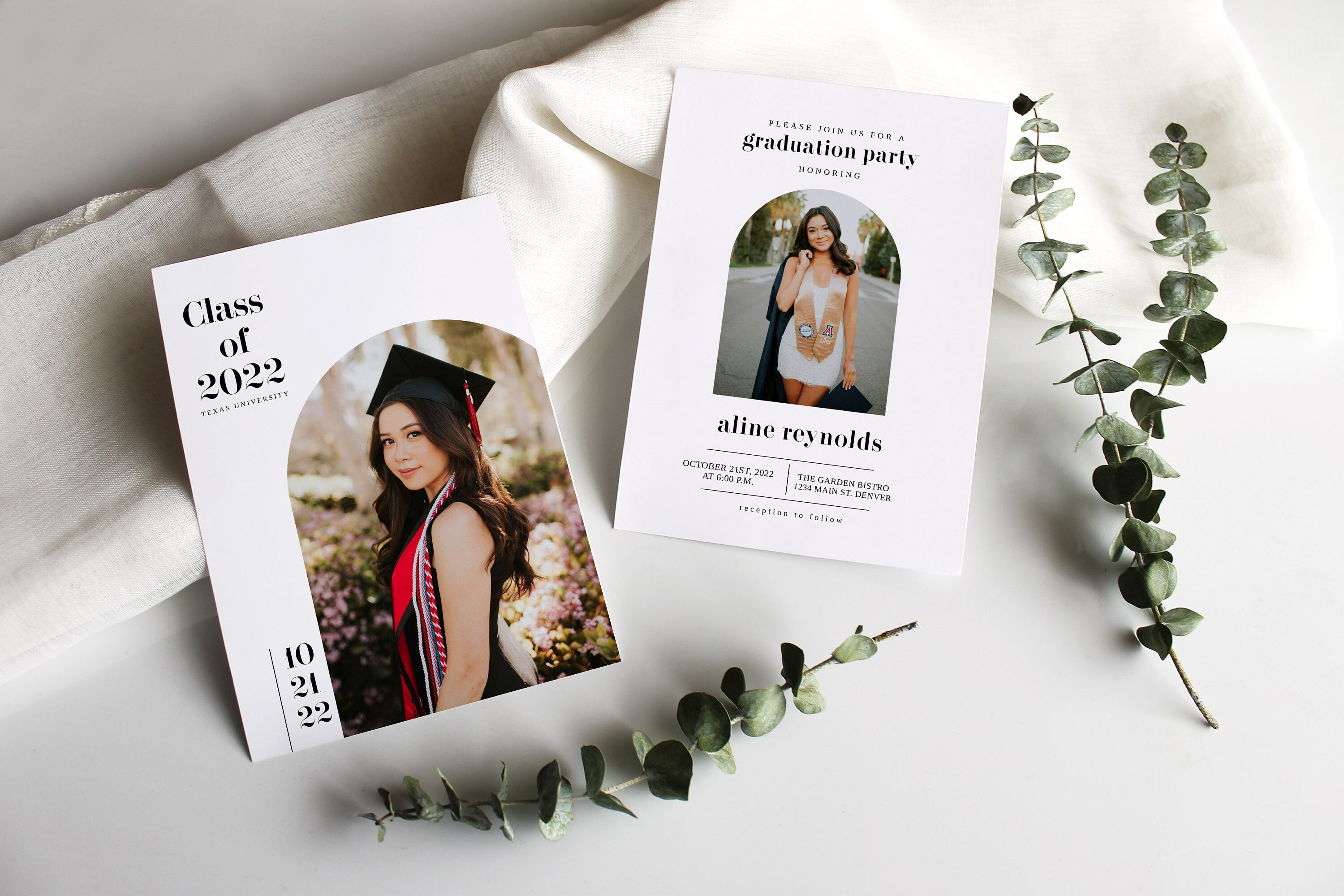 Minimalist Graduation Announcement Template Graduation Party - Etsy