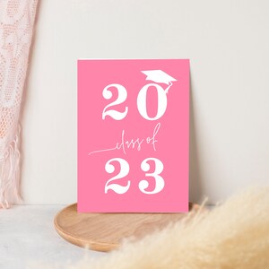 Hot Pink Graduation Invitation Template, Hot Pink Graduation Party ...