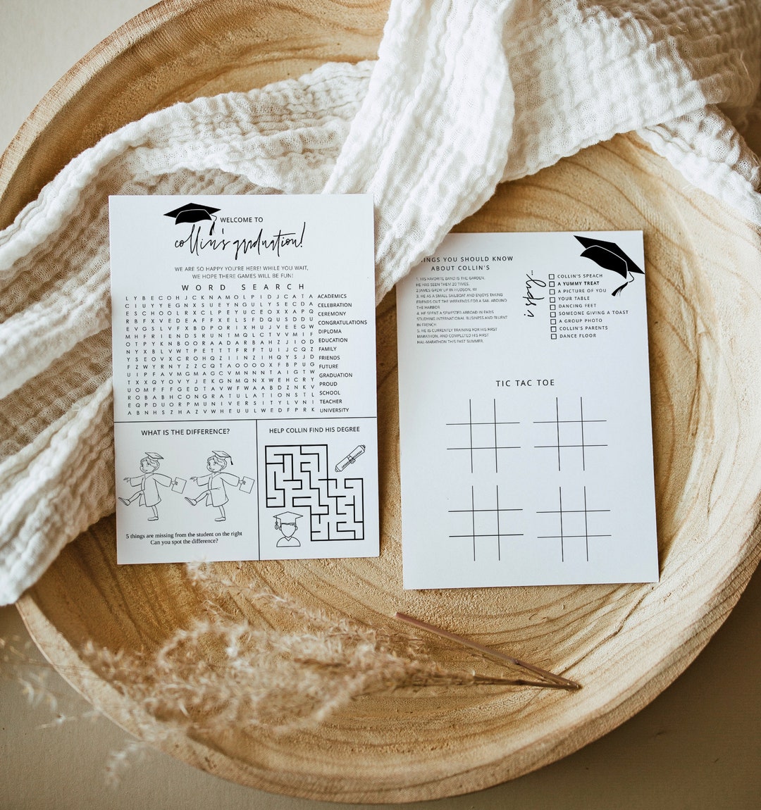 Graduation Games for Family, Graduation Party Games, I Spy Graduation ...