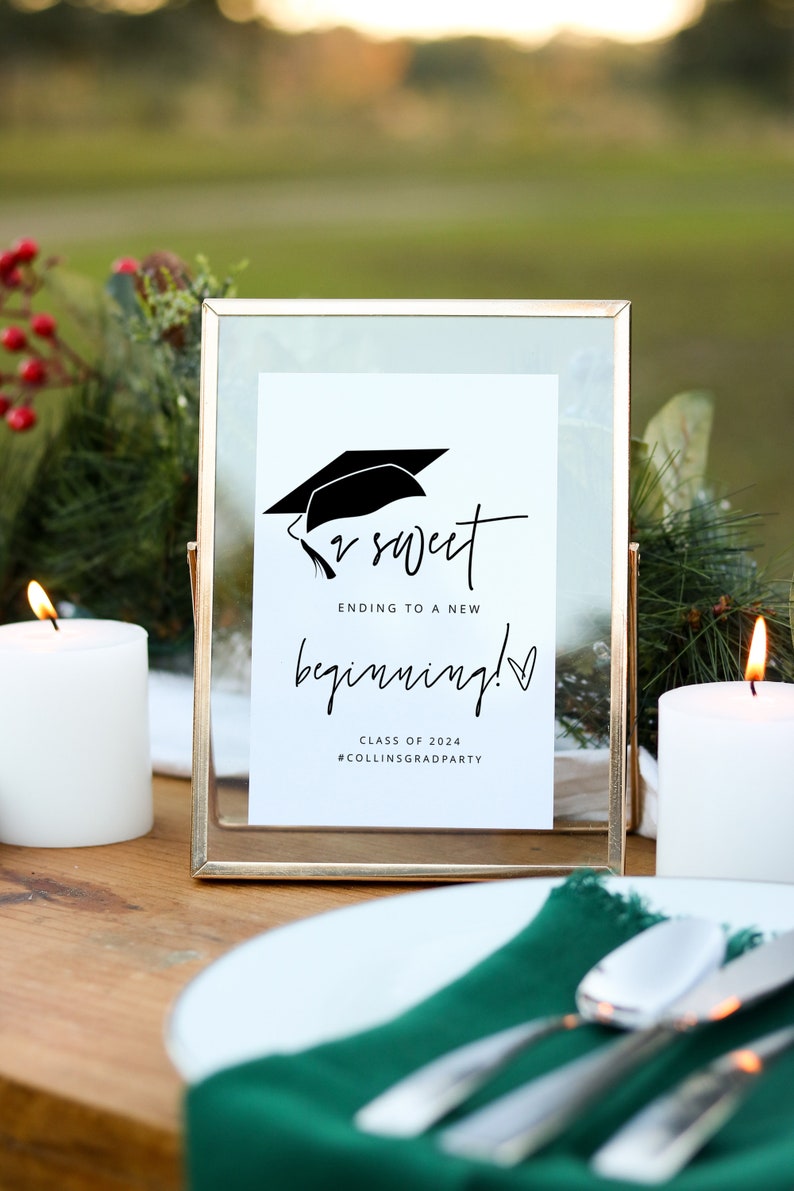 Graduation Dessert Table Sign Graduation Treat Table Sign A - Etsy