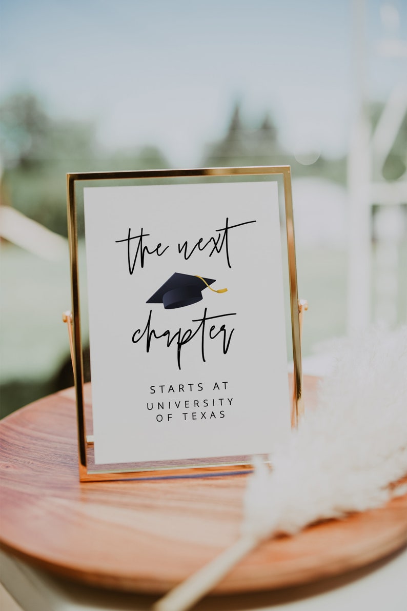 My Next Chapter Starts At Modern Graduation Decorations - Etsy