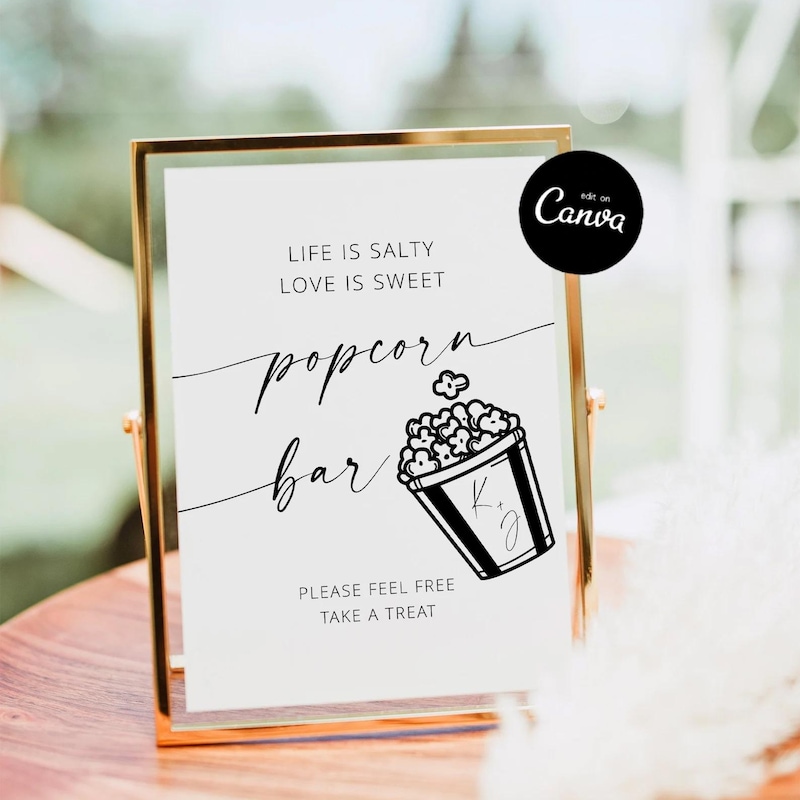 Popcorn Sign - Etsy