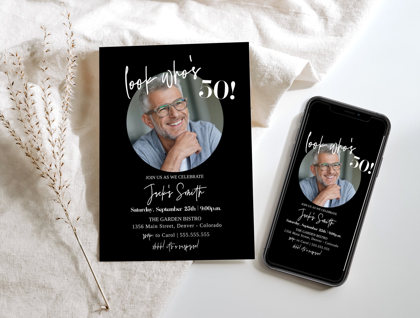 Men's Birthday Invitation Editable Men's Birthday - Etsy