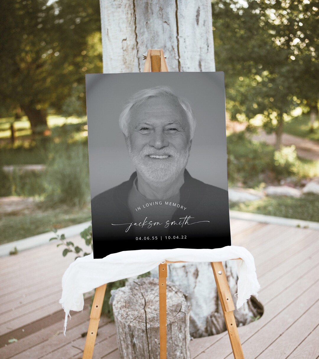 Funeral Welcome Sign Celebration for Life, Celebration of Life Poster ...