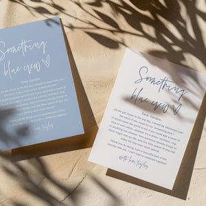 Something Blue Crew Proposal, Will You Be My Something Blue Card ...