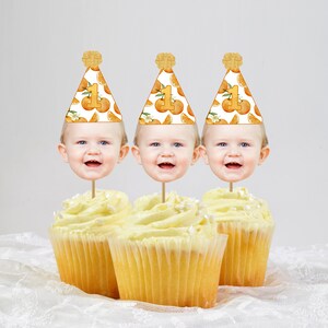 Orange Cupcake Topper Printable, Little Cutie Orange Cupcake Toppers ...